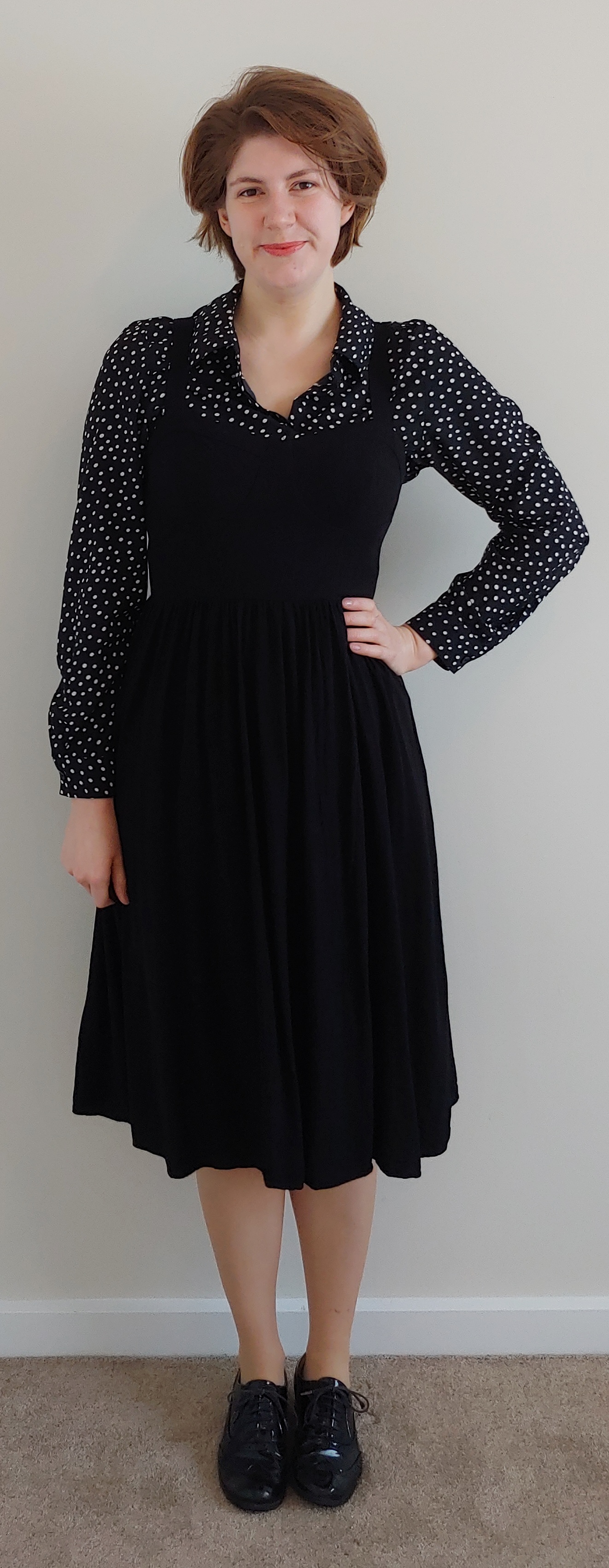 One pinafore dress, five ways – The Feminist Gadabout